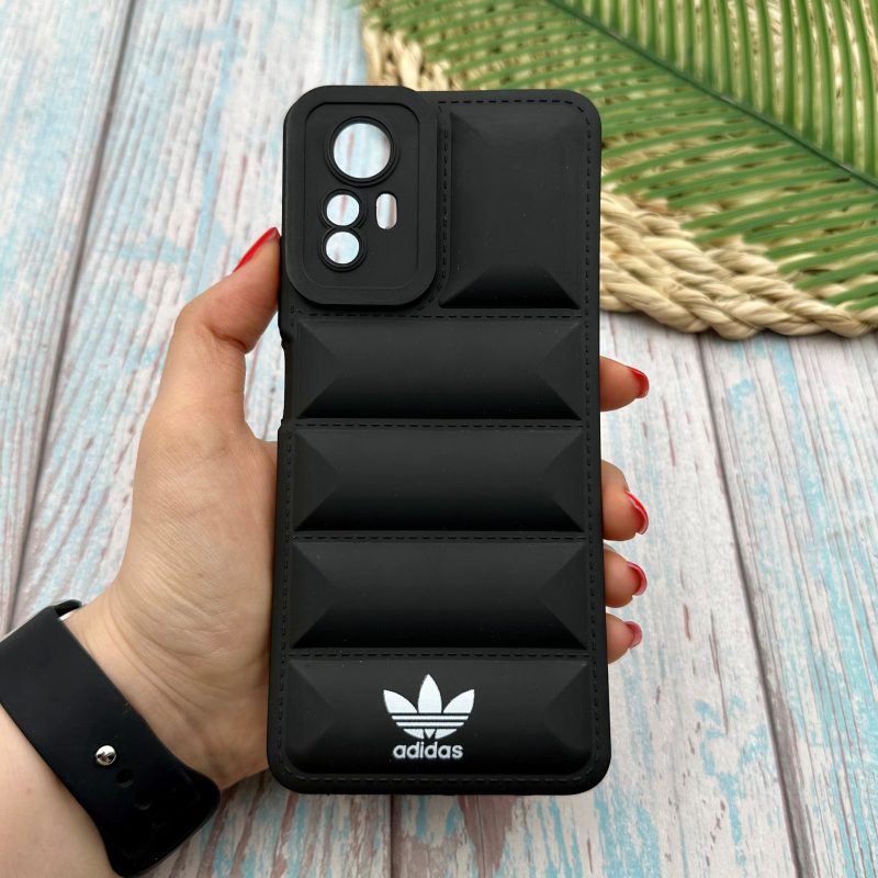 قاب گوشی Redmi Note 12S شیائومی پافری طرح آدیداس Adidas مشکی محافظ لنز ...