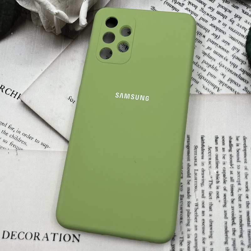 قاب گوشی Galaxy A32 4G سامسونگ سیلیکونی پاک کنی اورجینال داخل پارچه ای ...