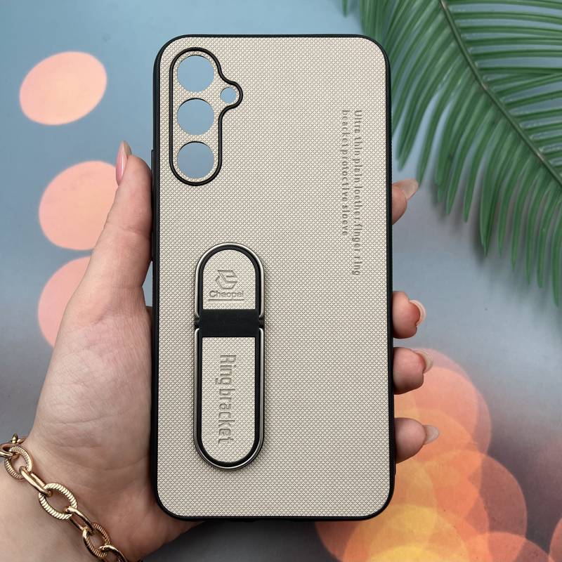 قاب گوشی Galaxy A34 سامسونگ سیلیکونی Ring Bracket استندشو فلزی برجسته ...